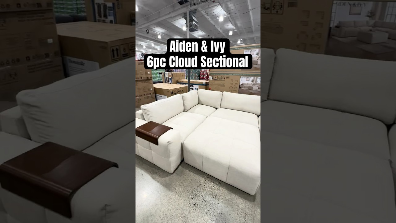 This Costco Aiden & Ivy Modular Sectional Feels Like Sitting on a Cloud! ☁️🛋️