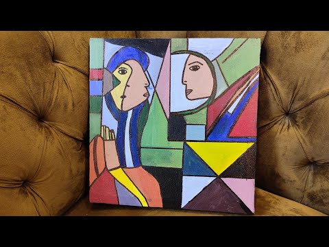 Cubism Painting Tutorial/Timelapse Video