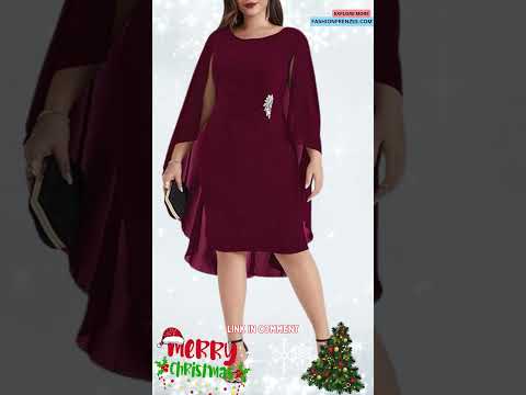 Christmas Glam for Plus-Size Women | Red Cocktail Dresses | Holiday Party Outfit | #partydress