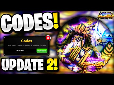 🤯*NEW* All Working UPDATE 2 CODES FOR ANIME REALMS! ROBLOX ANIME REALMS CODES