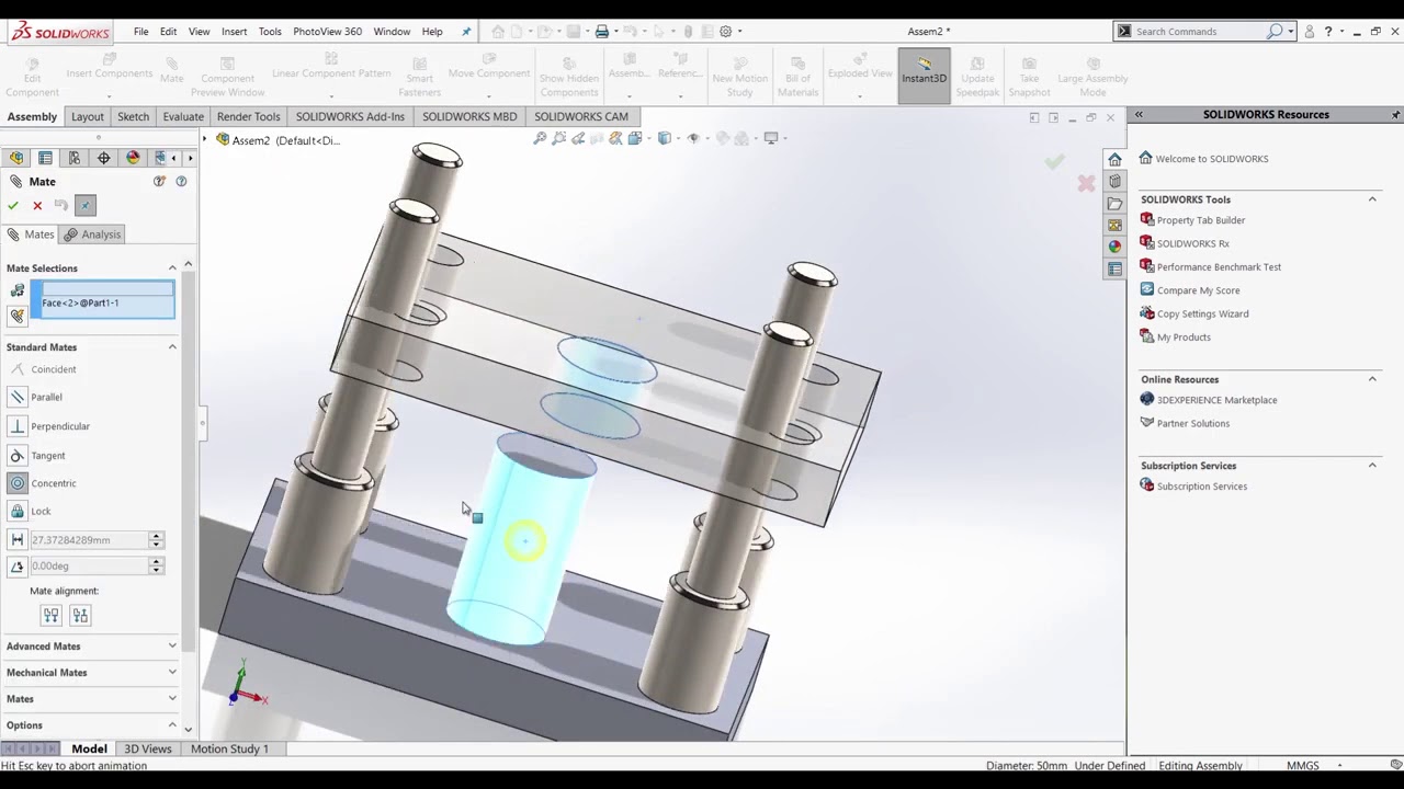 press tool assembly | SOLIDWORKS