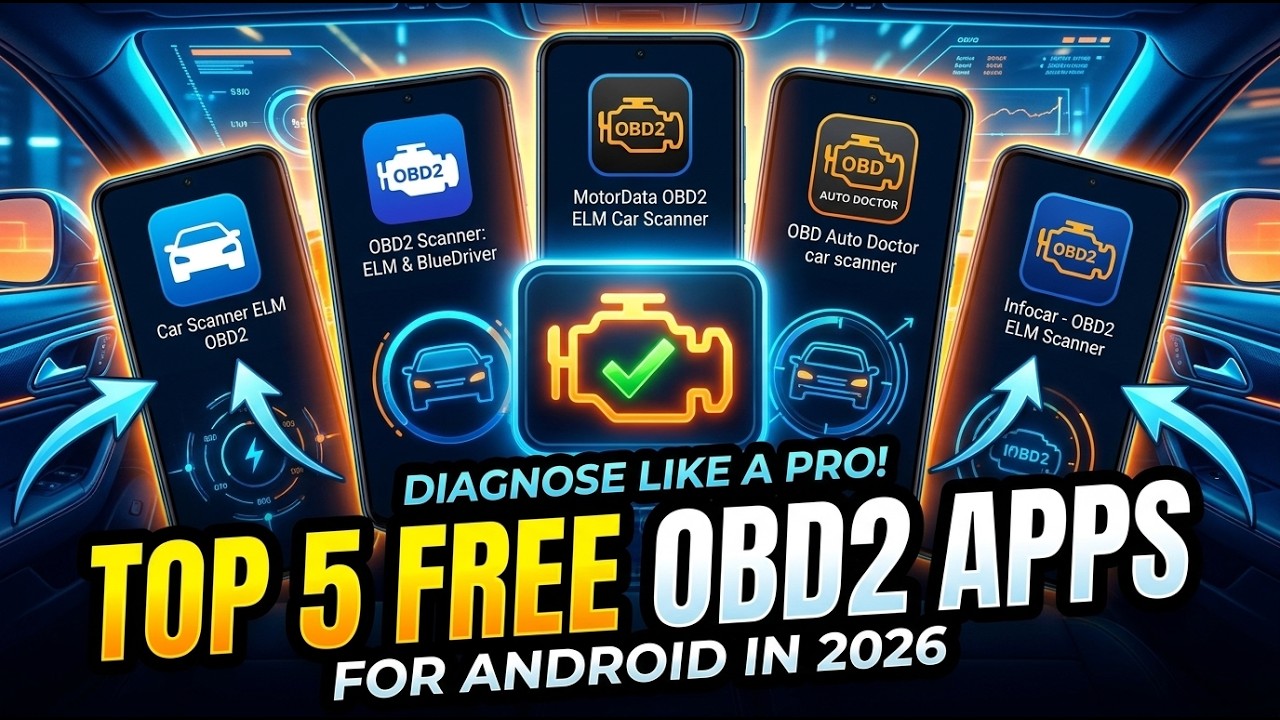 Top 5 FREE OBD2 Apps for Android in 2026 (Diagnose Your Car Like a Pro!)