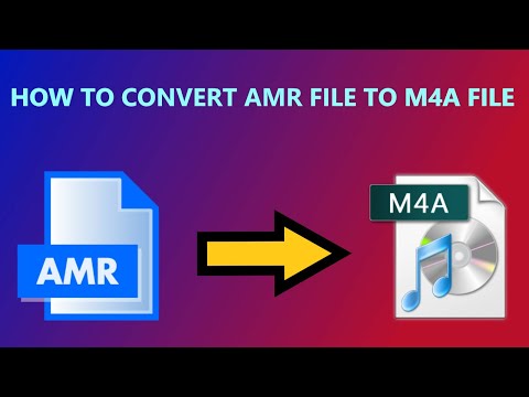 HOW TO CONVERT AMR FILE TO M4A FILE | COVERT AMR TO M4A