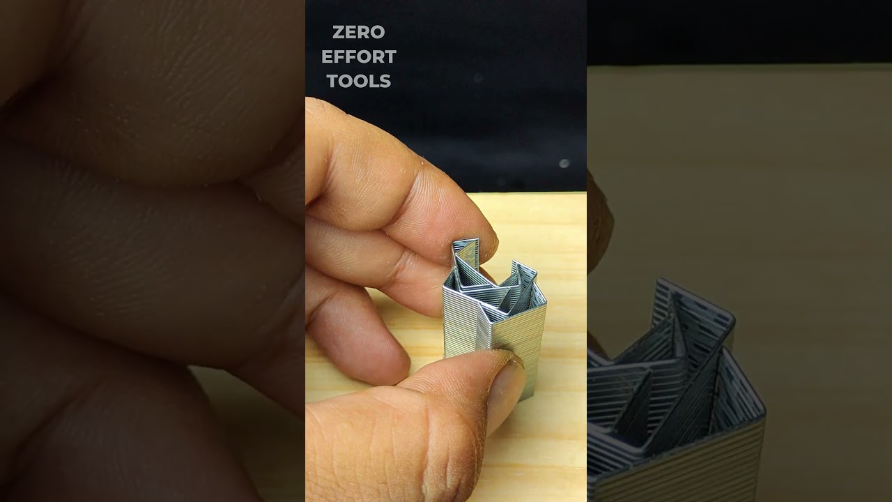 Smart DIY Idea! Turn Stapler Pins into Something Useful 🔩 #shorts #toolstour #diy #tricks