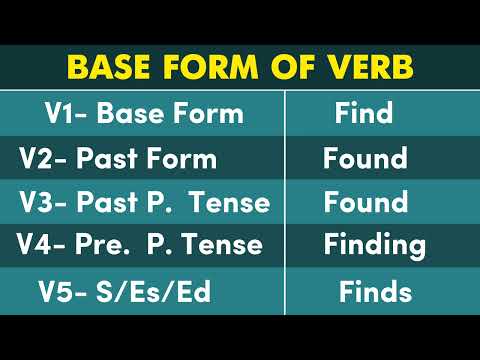 Conjugation English Verb to FIND | FIND Past Tense, Present, Future, Participle Form - V1 V2 V3