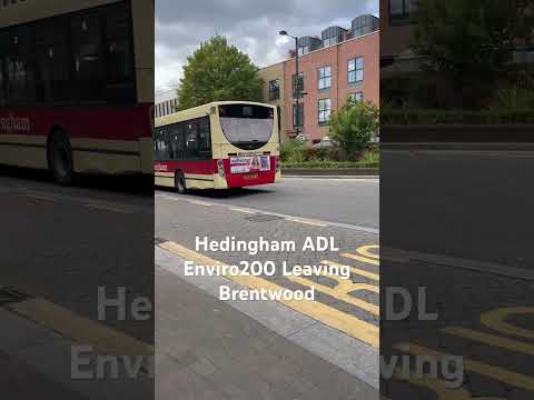 Hedingham ADL Enviro200 Leaving Brentwood High Street
