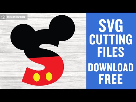 Mickey Font S Svg Free Cut File for Cricut