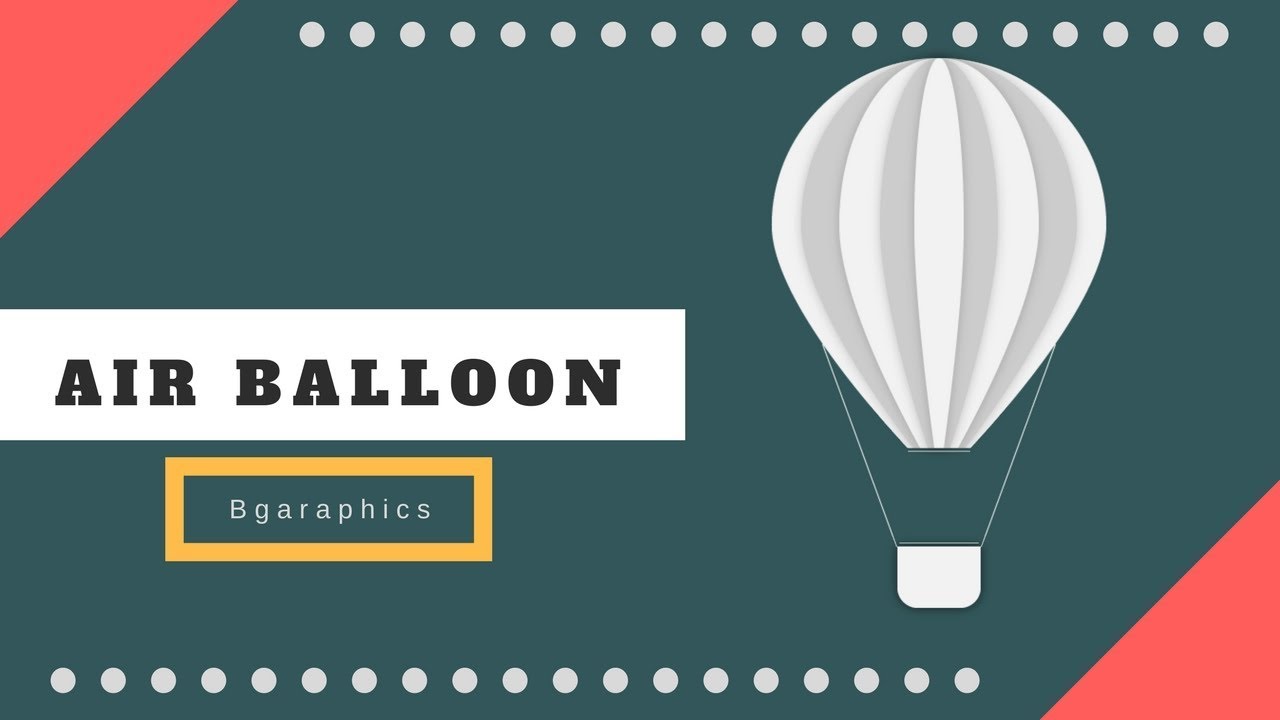 Air Balloon Design | Adobe Illustrator cc