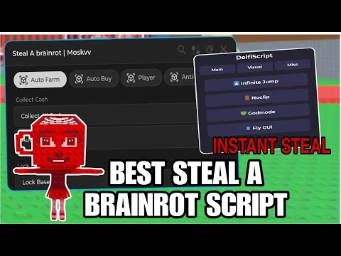 Steal a Brainrot Script GUI Pastebin | INSTANT STEAL AUTO STEAL INFINITE CASH *NO KEY*