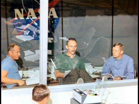 Apollo 11 Crew Inside Lunar Receiving Lab NASA Houston 1969
