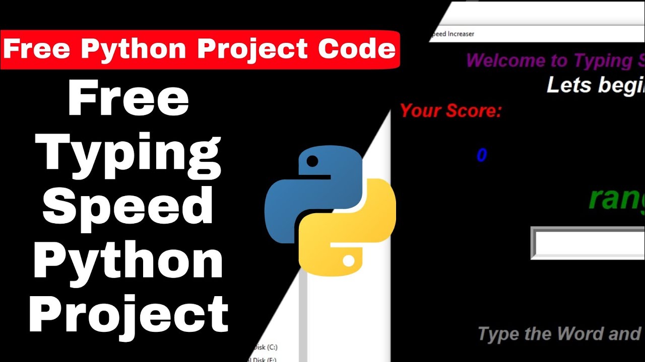 Free Typing Speed Calculator Python Project with source code || Python Tutorial || #ravieditz