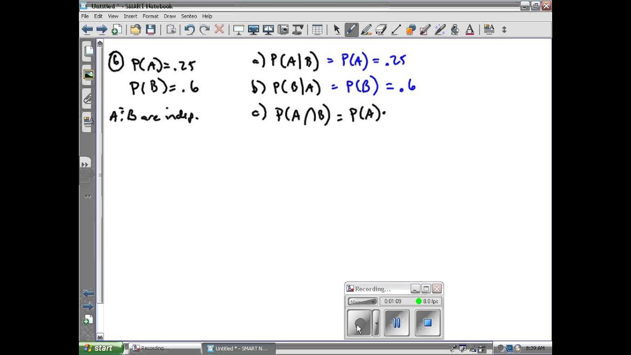 Probability Worksheet - Problem #6