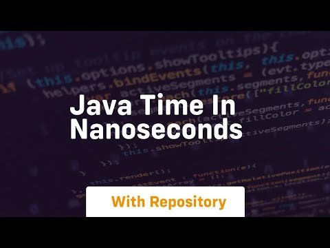 java time in nanoseconds