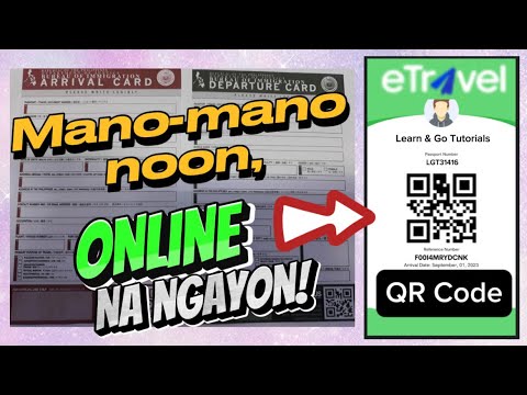 eTravel QR Code - New Requirement for Philippine Immigration