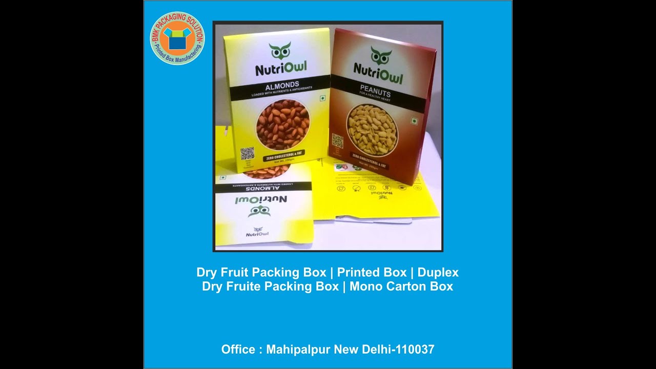 Dry Fruit Packaging Box | Cardboard Dry Fruit Box | Walnut Box | Almond Packing Box