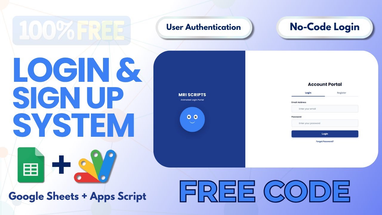 How to Build a Login System in Google Sheets (FREE Apps Script Code) | E11