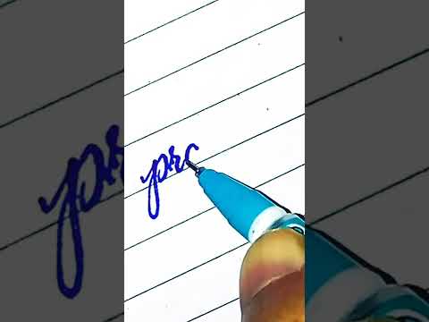 writing a name "Pramod" in cursive🖋 #shorts
