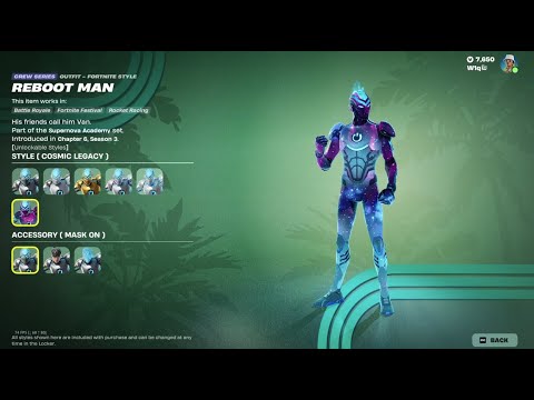 FORTNITE NEW UPDATE ALL NEW SKINS LEAKED ITEM SHOP & JULY 2025 CREW SKIN SHOWCASE REBOOT MAN