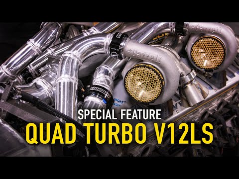 Haltech LS-Based Quad-Turbo V-12 Sound and Build Video