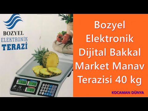Bozyel Elektronik Dijital Bakkal Market Manav Terazisi 40 kg #bozyel