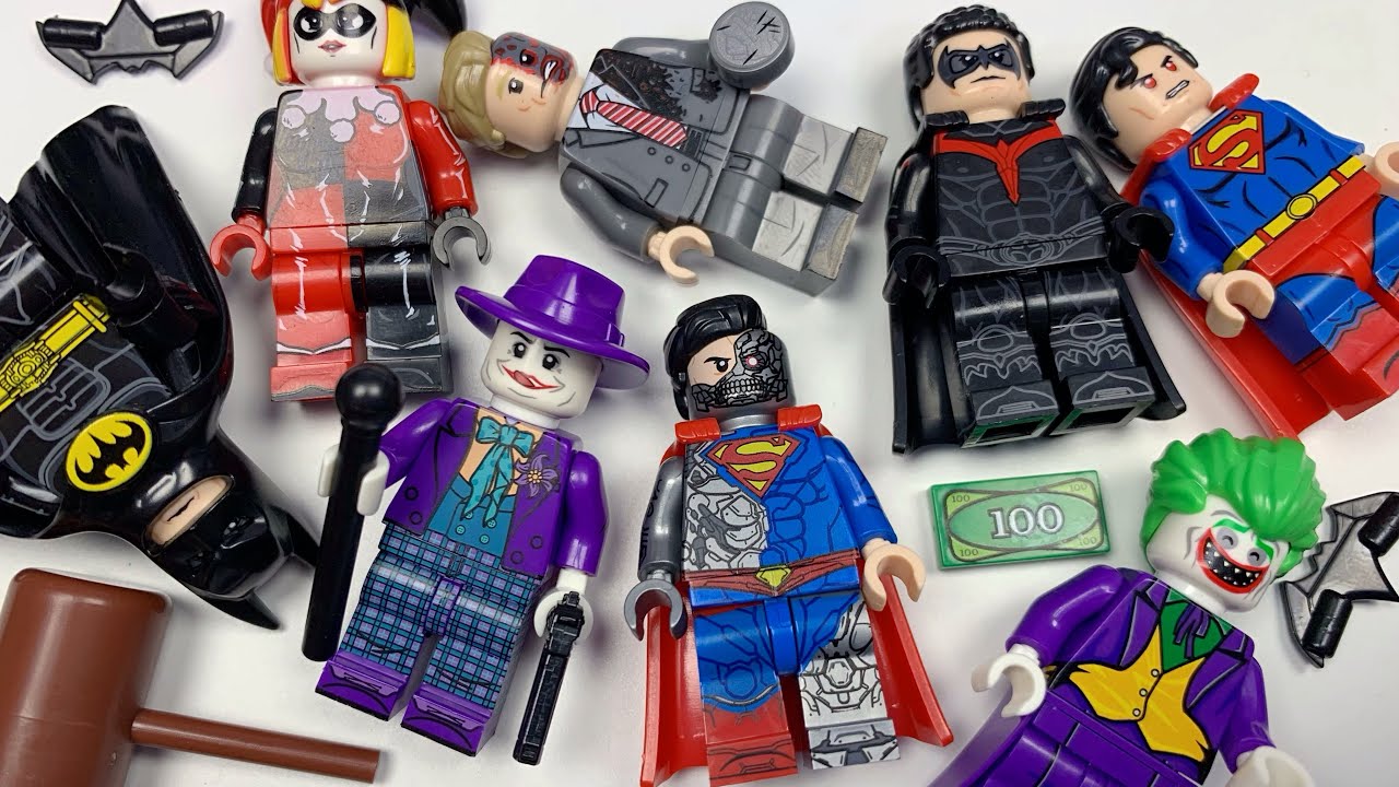 LEGO DC KDL851 | Cyborg Superman | Batman | Joker | Unofficial Minifigures