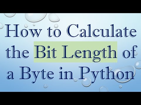 How to Calculate the Bit Length of a Byte in Python