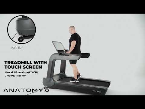 anatomy treadmill with touchscreen monitor