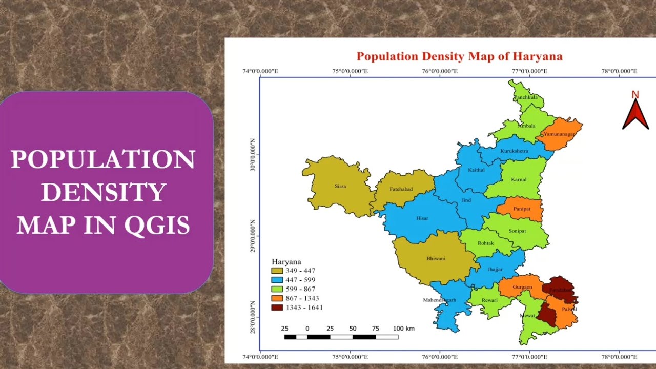 How to create Population Density Map in QGIS