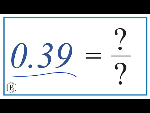 0.39 as a Fraction (simplified form)