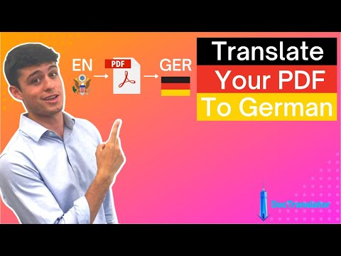 How to Translate Your PDF to German