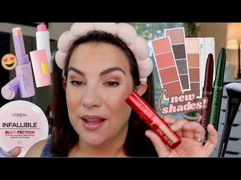 LET'S TRY ON My Ulta Haul. Skin Ink, viral powder, new quads & more!