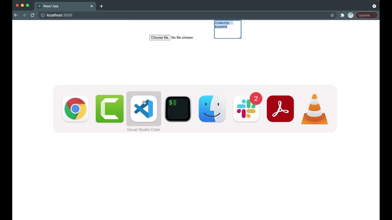 Encode PDF file to Base64 Encoding in React | Javascript