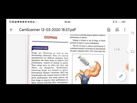 ClassXI Topic - Doping, Meaning and types of Doping.