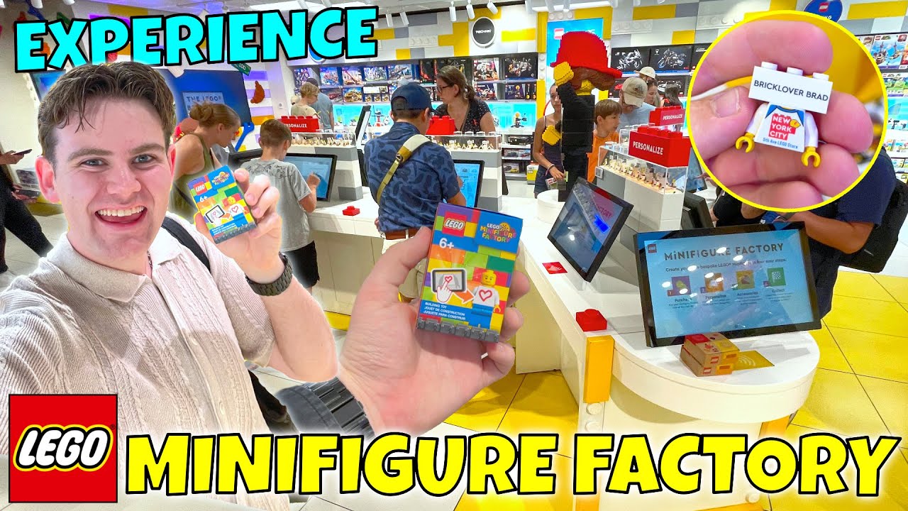 LEGO Store Minifigure Factory Experience & Tutorial in NYC