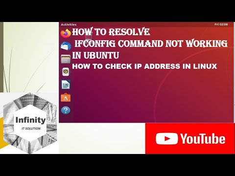 ifconfig command not found ubuntu 18.04 ( check ip address in linux)