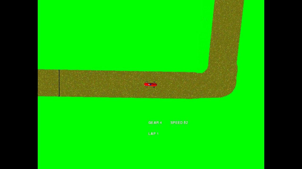 [pygame] minimal 2D racing game