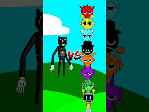 Sprunki Vs Cartoon Cat Trevor Henderson #shorts #sprunki #trevorhenderson