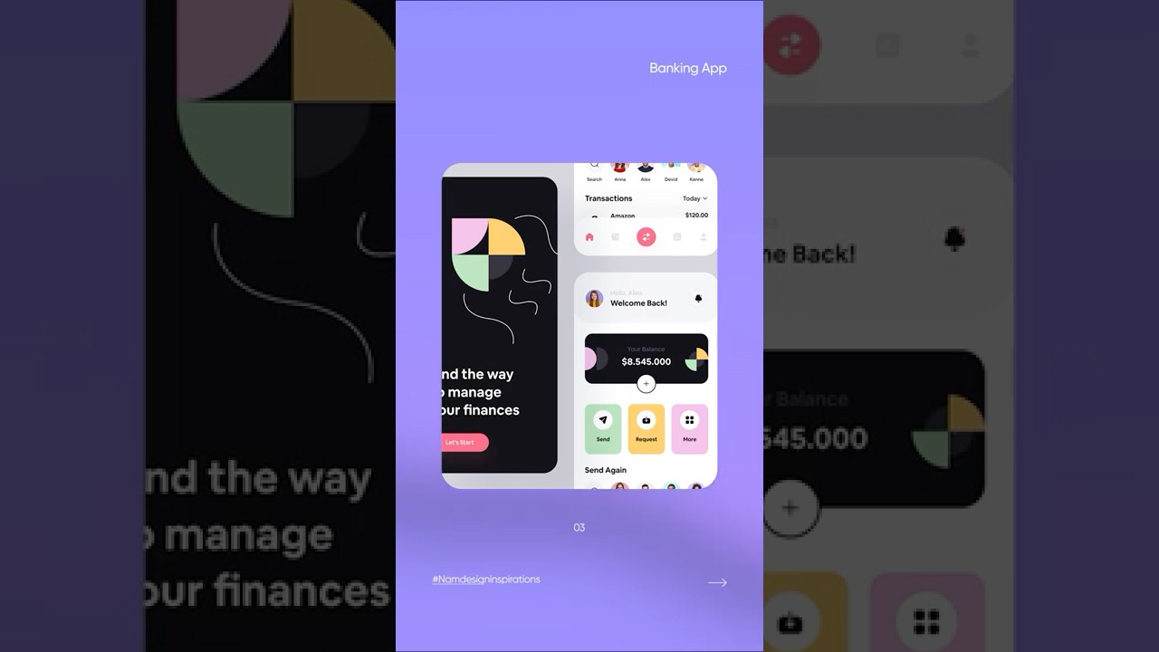 Best 8 Examples uiux Design for Mobile App | Banking App