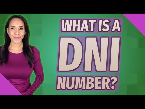 What is a DNI number?