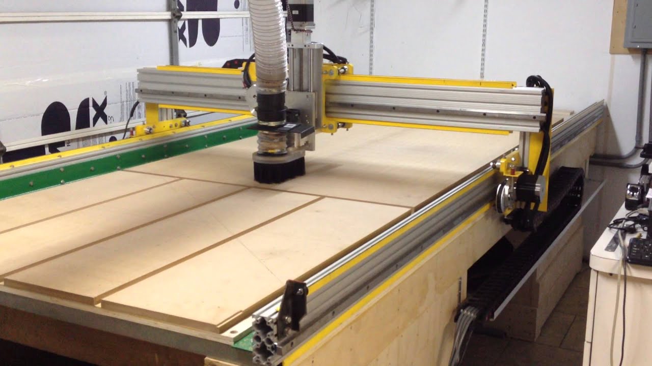 13' X 6' CNC Router - Planing the table
