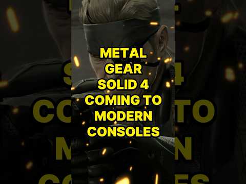 Metal Gear Solid 4 Coming To Modern Consoles - Shorts Video Page