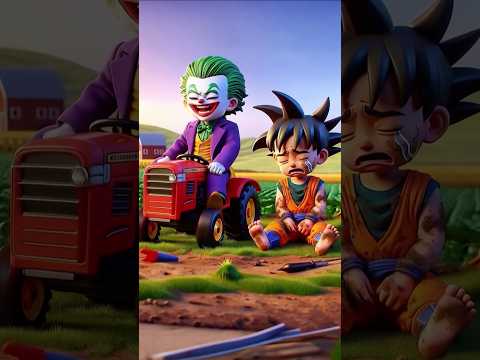 Dragon Ball Story: Poor Young Goku Bullied by Kid Joker and Robbed of His Expensive Supercar #goku