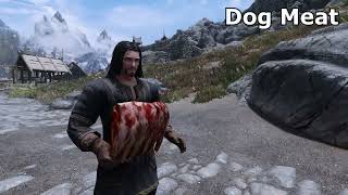 Skyrim Eating Animation Raw Meat at Skyrim Special Edition Nexus - Mods ...