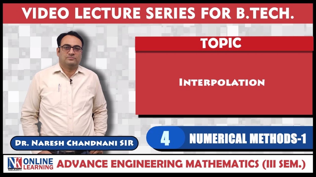 Lagrange's Interpolation Formula for Unequal Intervals Lecture -4 | Inverse Interpolation | NK Pub.