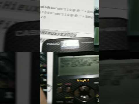 Khối nhảy trên CASIO fx-580VN X #xuhuong #trending #thinhhanh #viralvideo #tiktok #casio #hack #game