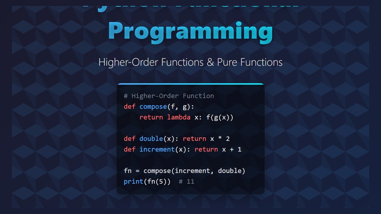 Python Functional Programming: Higher-Order & Pure Functions Explained!