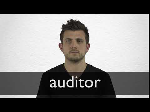 How to pronounce AUDITOR in British English