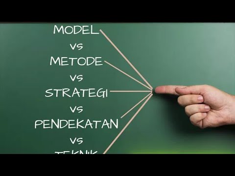 Perbedaan antara model, metode, strategi, pendekatan, dan teknik pembelajaran.