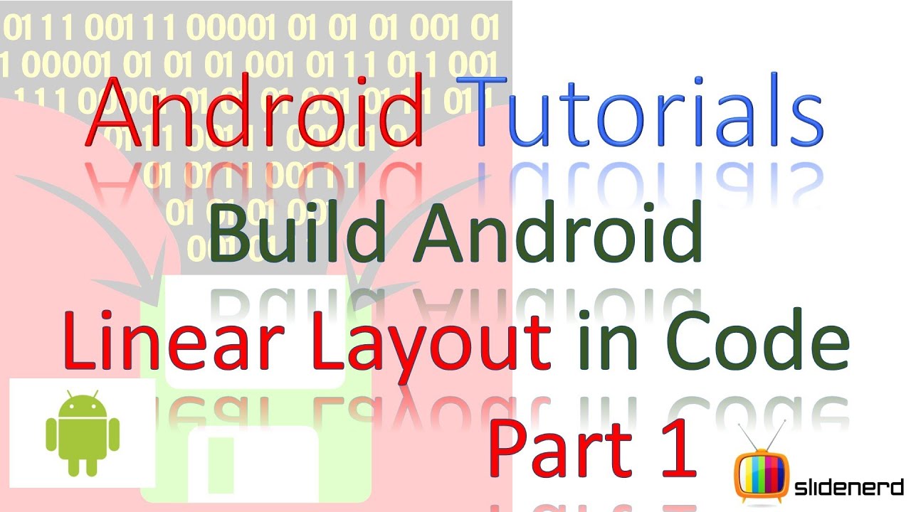 40 Android Linear Layout Using Java Code Part 1 |