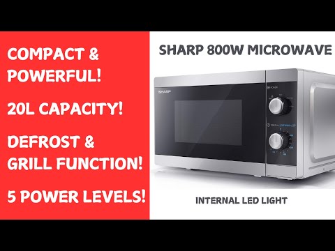 Sharp Microwave YC-MS01U-W / YC-MG01U-S Review: 20L, 800W with Defrost & Grill Function